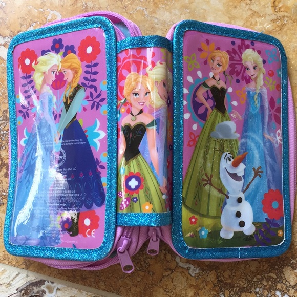 Disney | Accessories | Disney Store Frozen Anna Elsa Olaf Pencil Holder ...